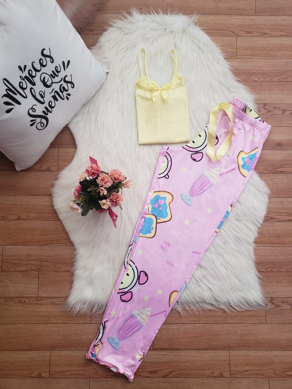 Pijama Violeta Good Morning - Rosa Pastell