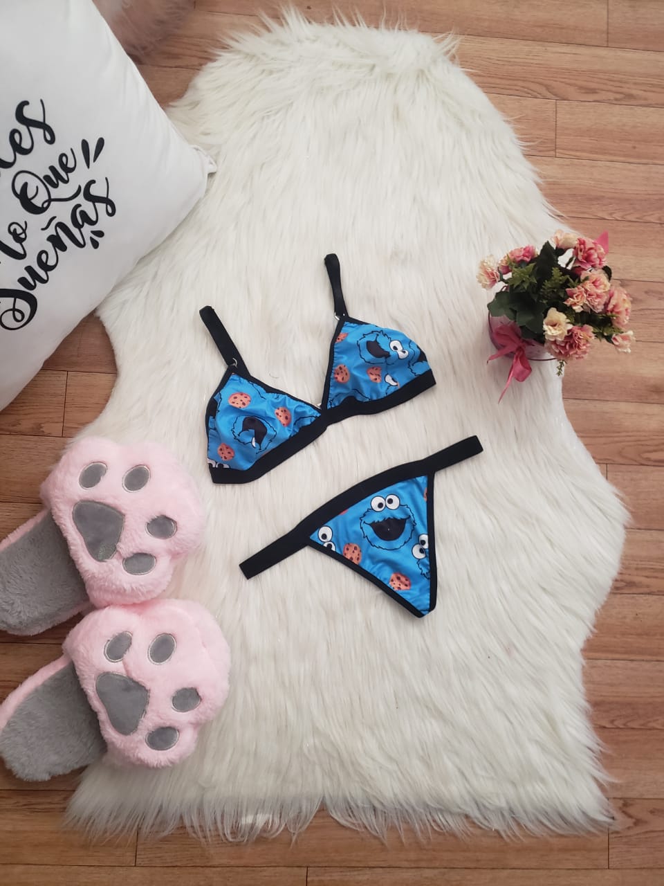 Ropa Intima Conjunto Come Galletas - Rosa Pastell