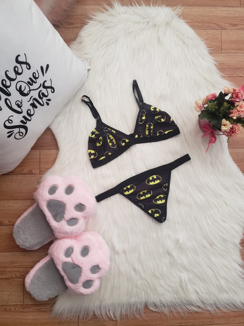 Ropa Intima Conjunto Batman - Rosa Pastell