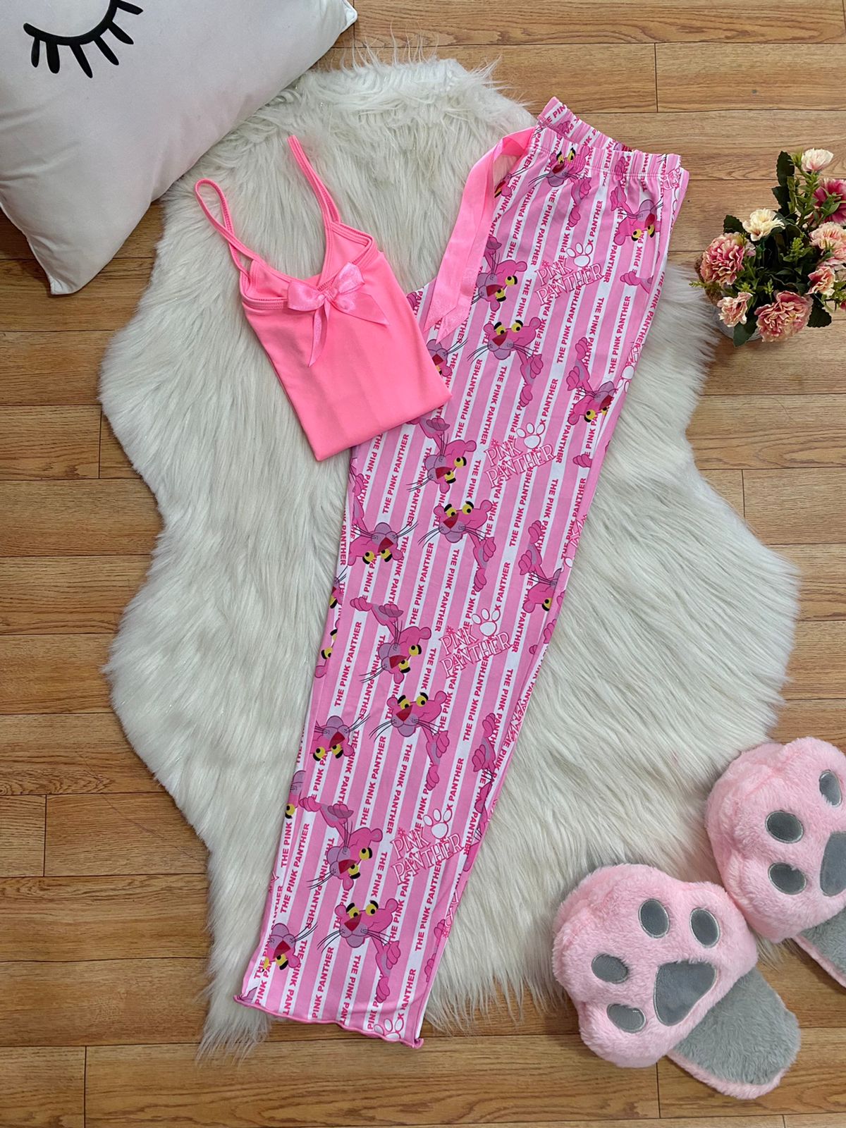 Pijama Dakota Pantera Rosa - Rosa Pastell