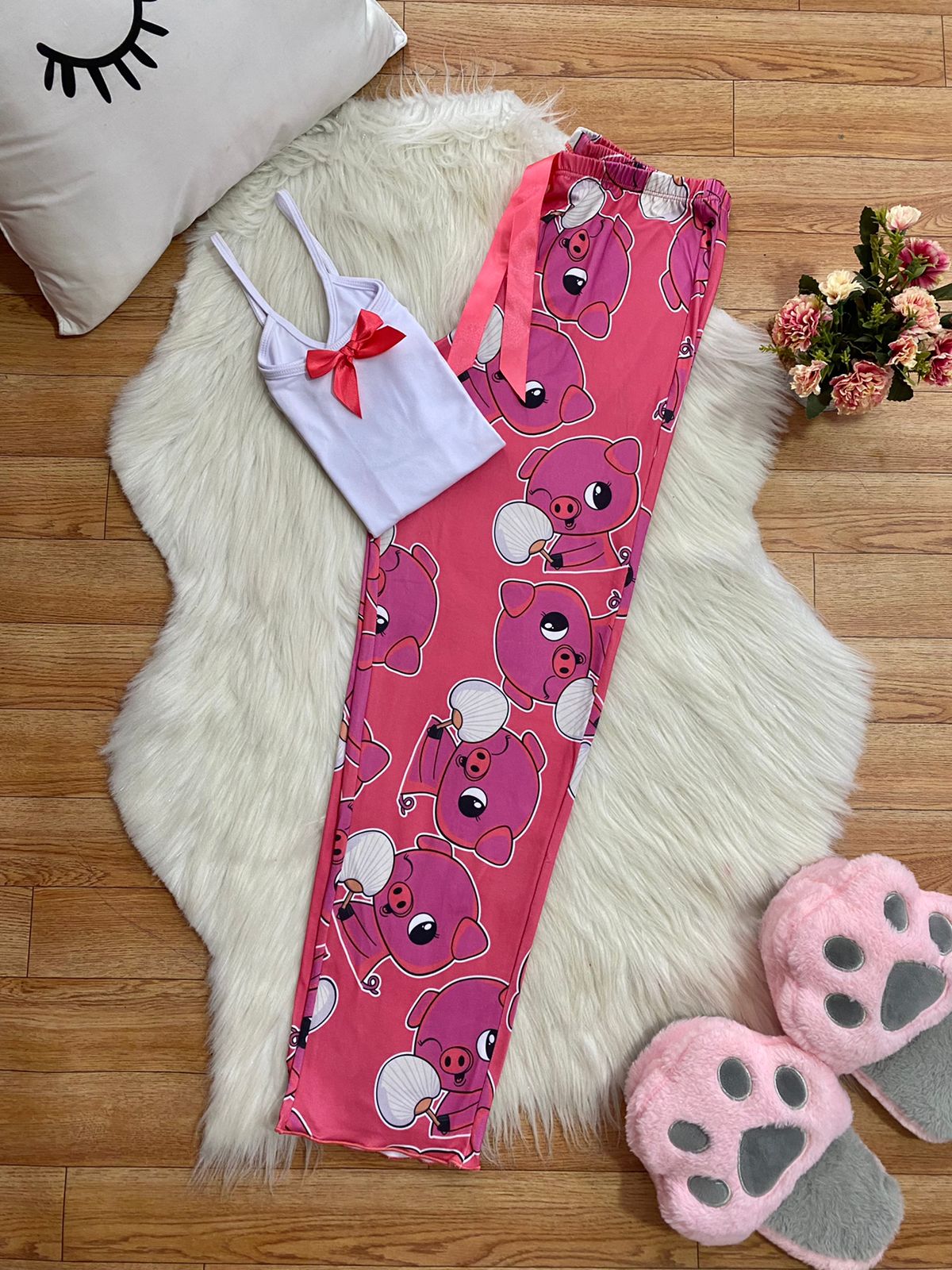 Pijama Dakota Marranito - Rosa Pastell