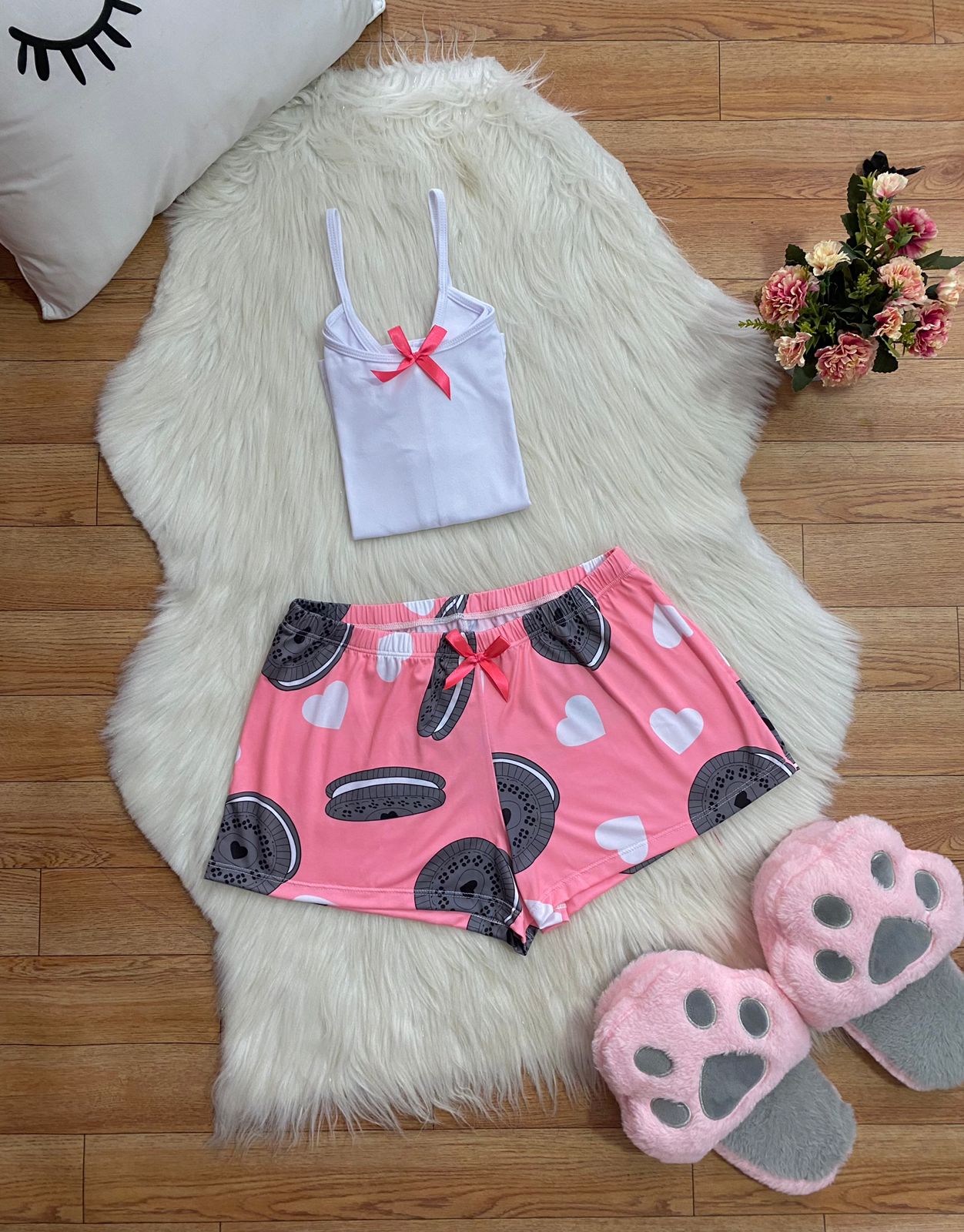 Pijama Anastasia Oreo Rosada - Rosa Pastell