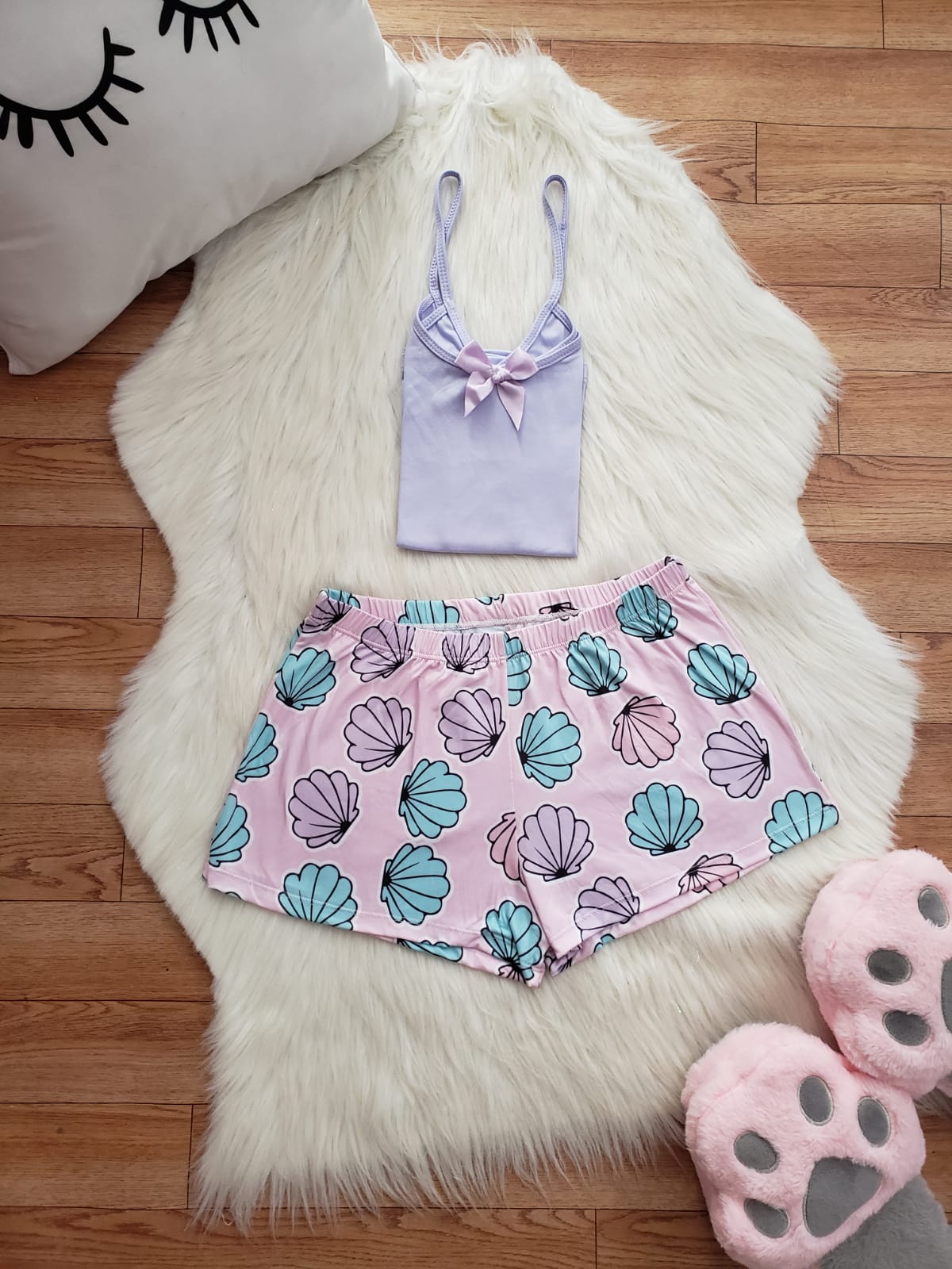 Pijama Victoria Concha Sirena - Rosa Pastell