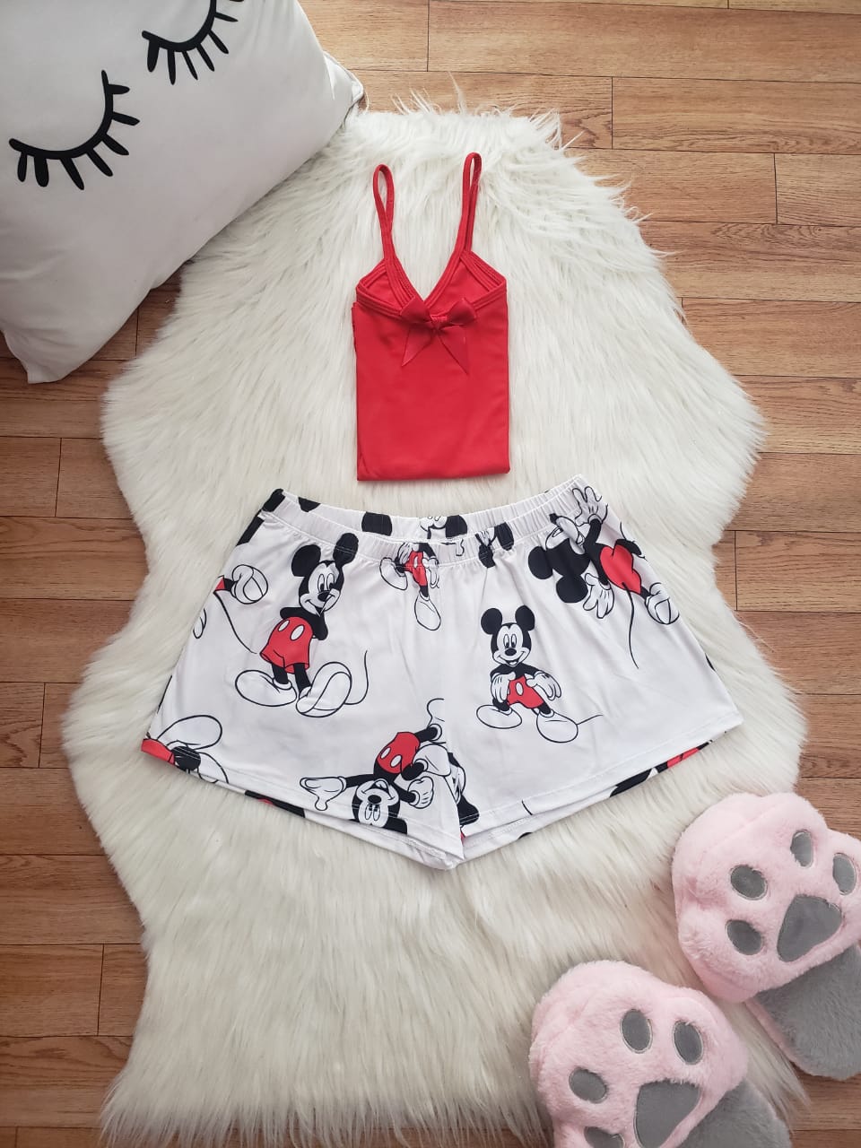 Pijama Victoria Mickey Mouse - Rosa Pastell