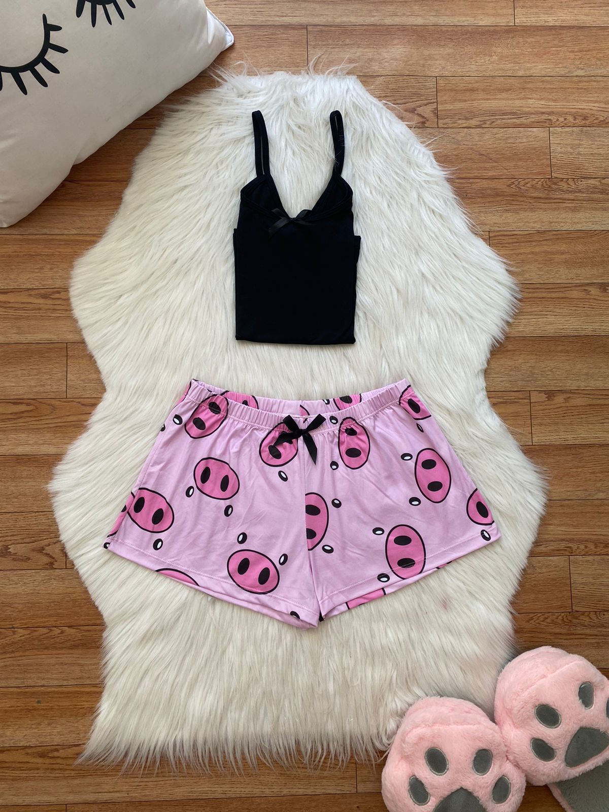 Pijama Victoria Marranito - Rosa Pastell