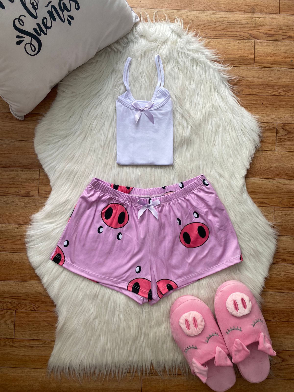 Pijama Victoria Marranito - Rosa Pastell