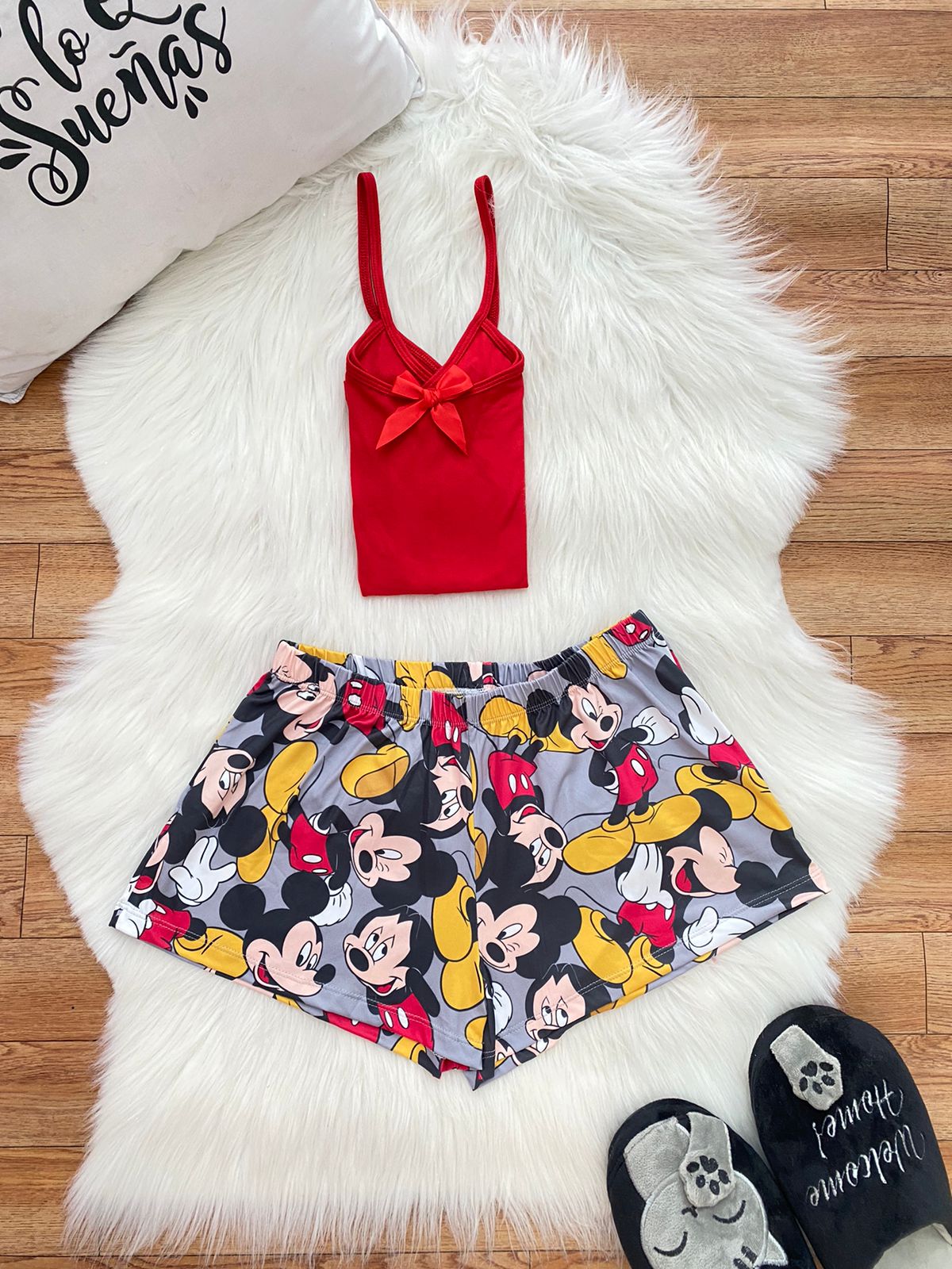 Pijama Victoria Mickey Mouse - Rosa Pastell