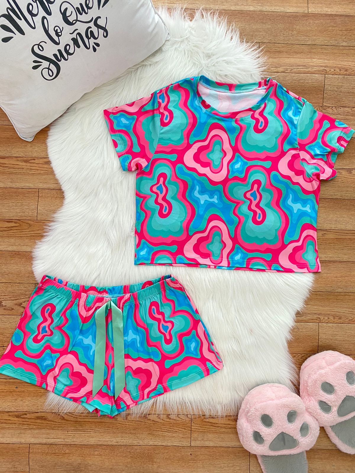 Pijama Candy Trippy - Rosa Pastell